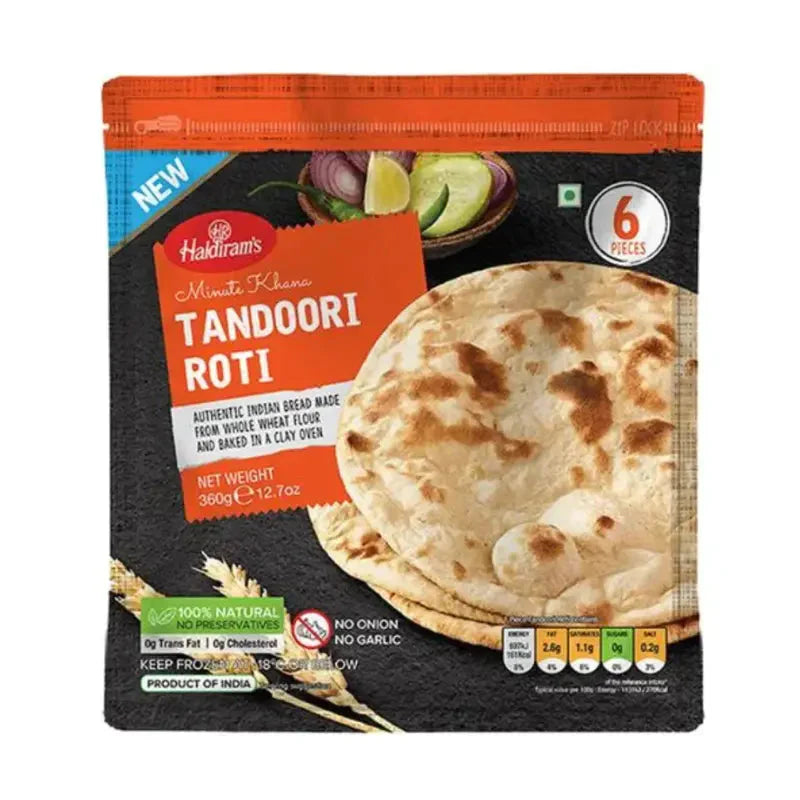 Haldiram's Frozen Tandoori Roti 360g – Laal Mirchi